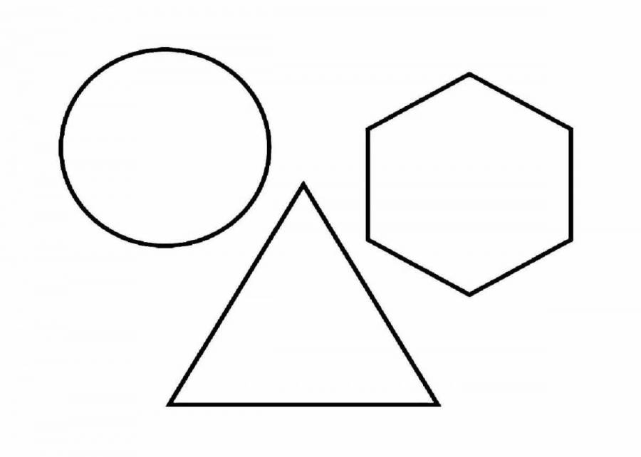 Coloring Pages Geometric shapes in kindergarten (29 pcs) - download or ...