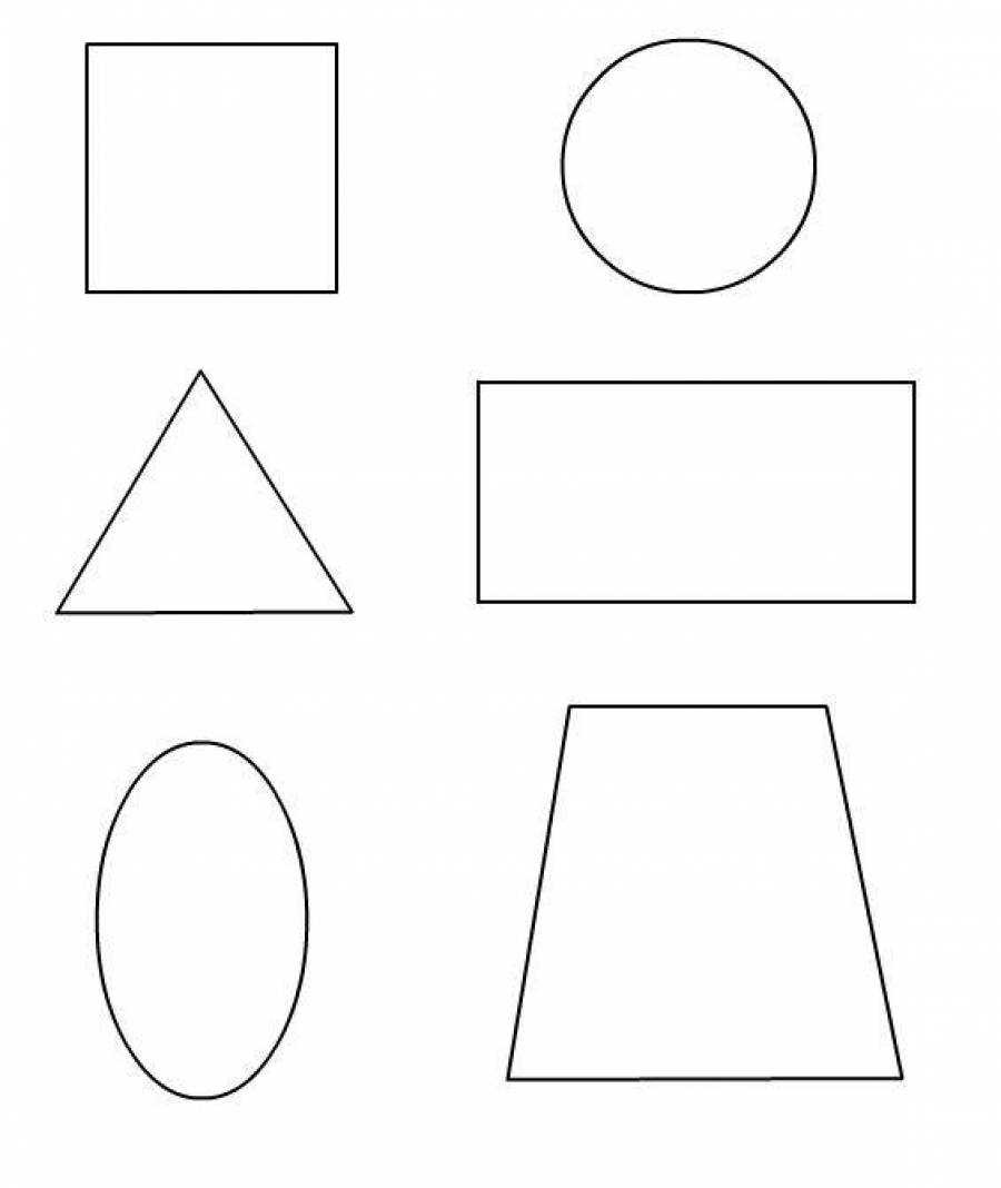 Coloring Pages Geometric shapes (38 pcs) - download or print for free #2082