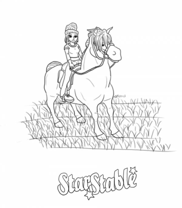 Coloring Pages Star stable (32 pcs) - download or print for free #26092