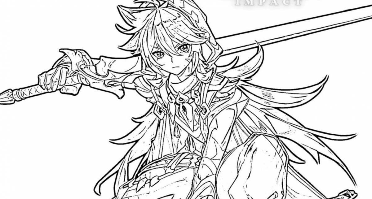 Coloring Pages Genshin Impact Lumin (28 pcs) - download or print for ...