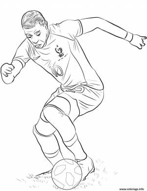 Coloring Pages Van dijk footballer (27 pcs) - download or print for ...