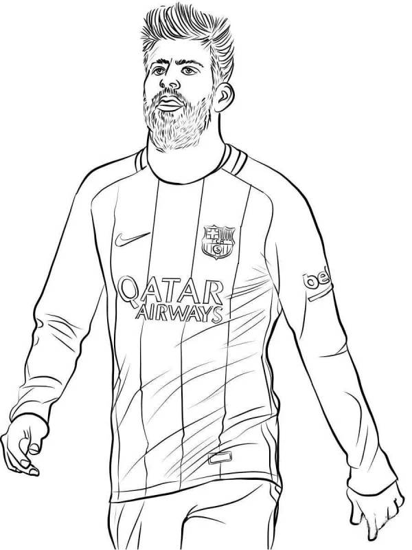 Coloring Pages Van dijk footballer (27 pcs) - download or print for ...