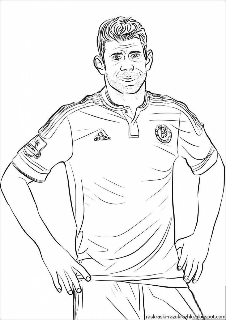 Coloring Pages Van dijk footballer (27 pcs) - download or print for ...