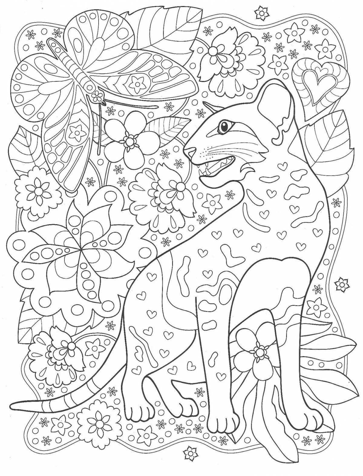Coloring Pages Antistress for girls animals (28 pcs) - download or ...
