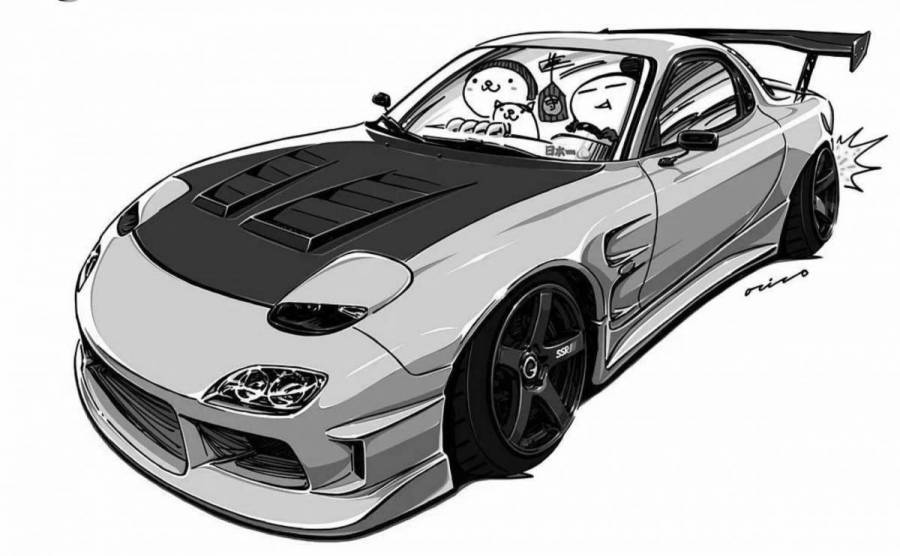 Раскраски Гта 5 мазда rx 7 аниме (17 шт.) - скачать или распечатать ...