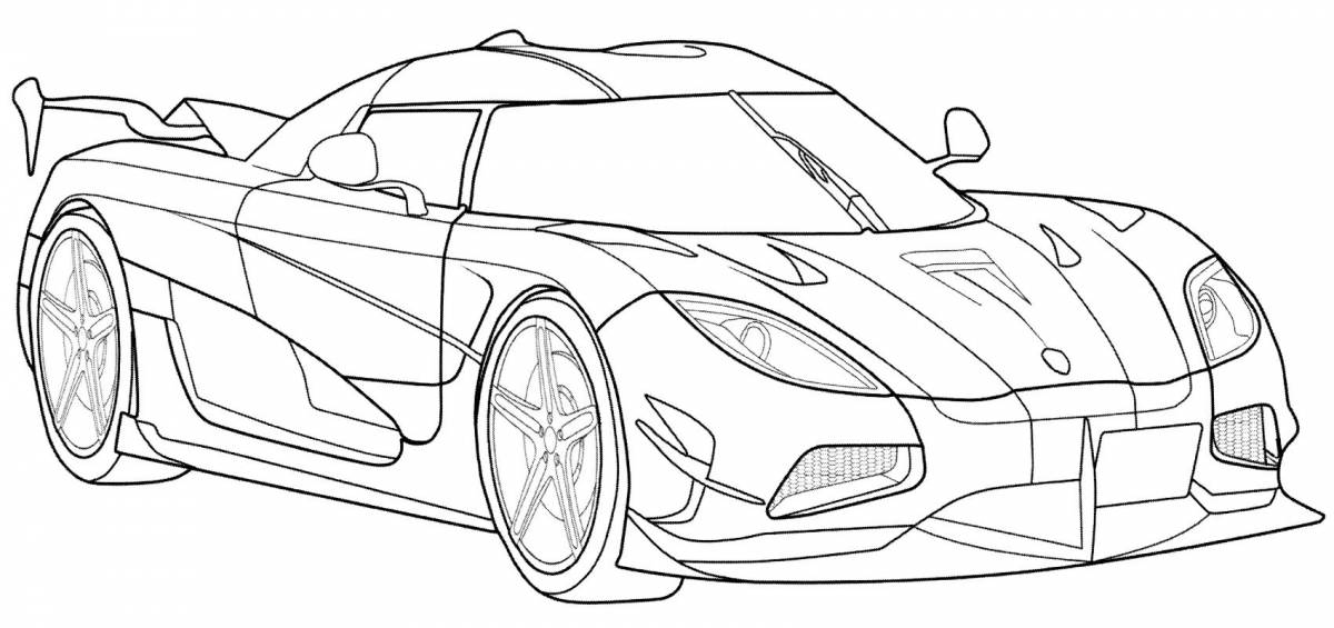 Coloring Pages Koenigsegg (39 pcs) - download or print for free #28599