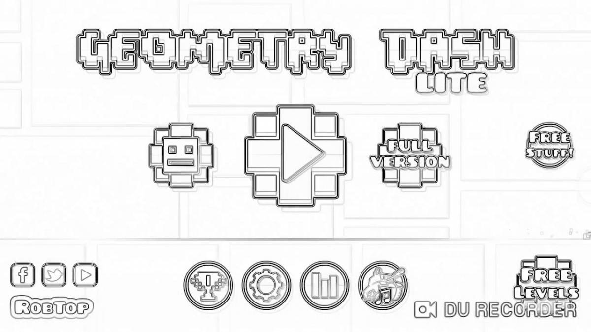 Geometry Dash Coloring Pages Jenny Printable Geometry Dash Coloring Pages Jenny Printable