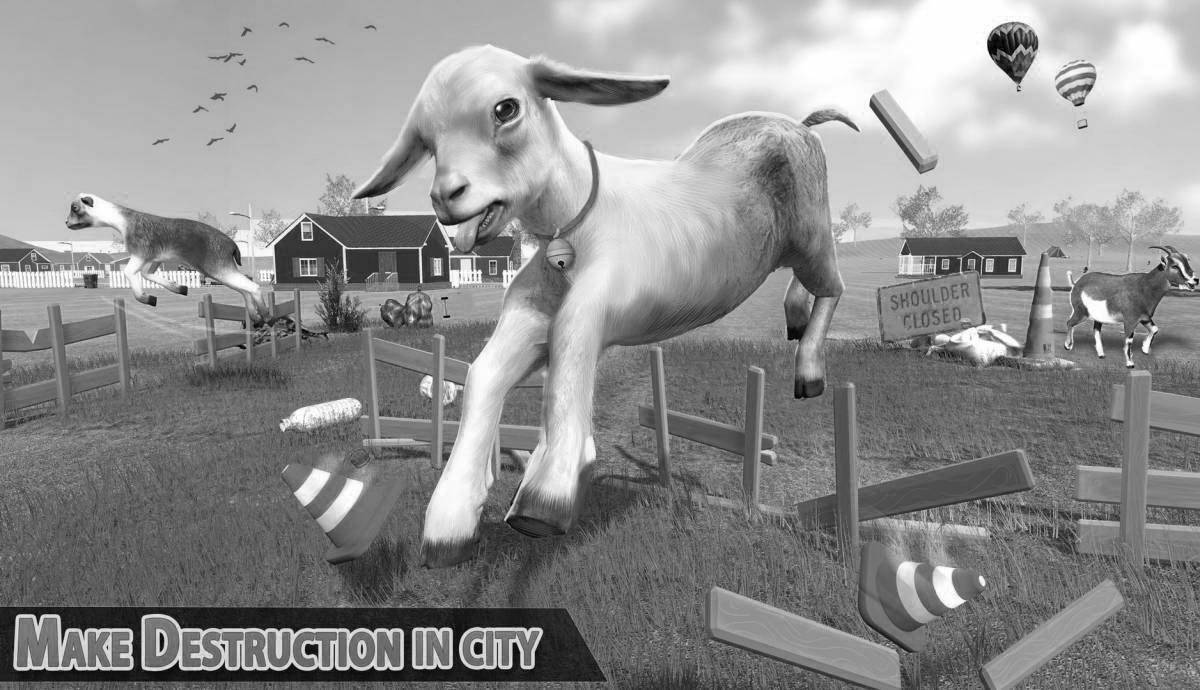 Coloring Pages Goat simulator (21 pcs) - download or print for free #29088