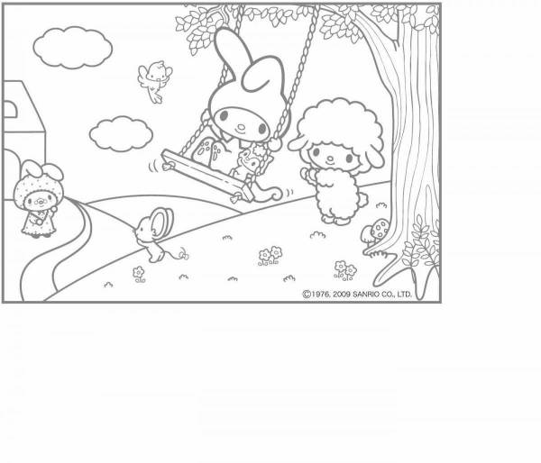 Coloring Pages Kuromi poster (26 pcs) - download or print for free #29251