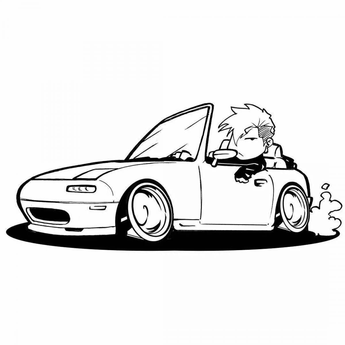 Coloring Pages Mazda miata (37 pcs) - download or print for free #29395