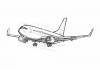 Coloring Pages Boeing 737 (37 pcs) - download or print for free #29481
