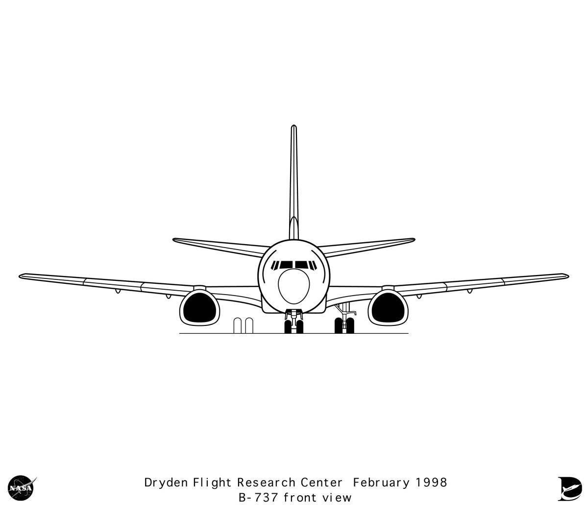 Coloring Pages Boeing 737 (37 pcs) - download or print for free #29481