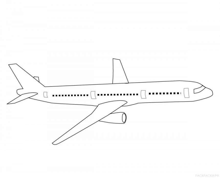 Coloring Pages Boeing 737 (37 pcs) - download or print for free #29481