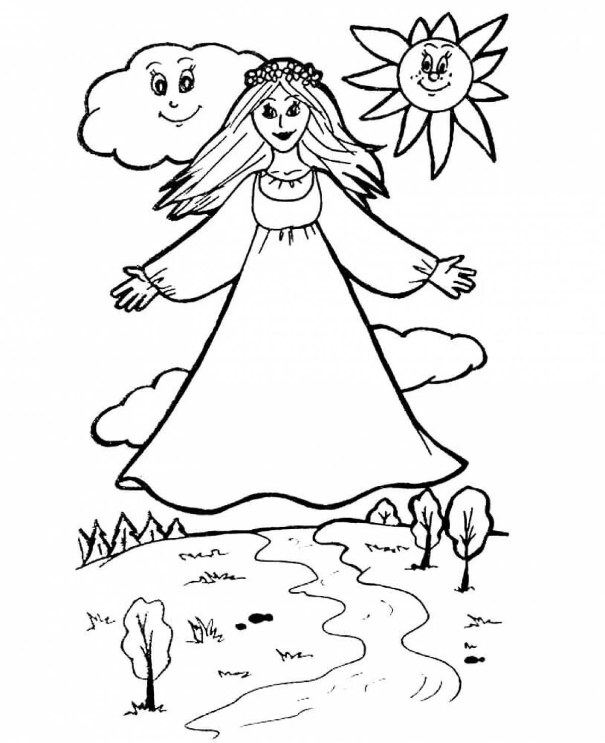 Coloring Pages Spring drawing (39 pcs) - download or print for free #29664