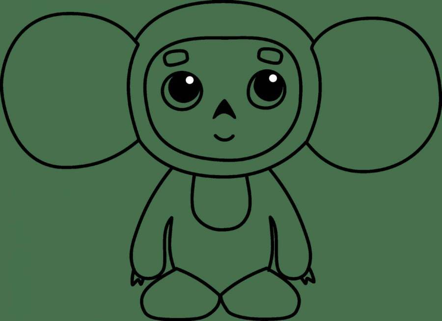 Coloring Pages Cheburashka 2023 from the movie (34 pcs) - download or ...