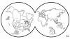 Coloring Pages Giant world map (36 pcs) - download or print for free #29897