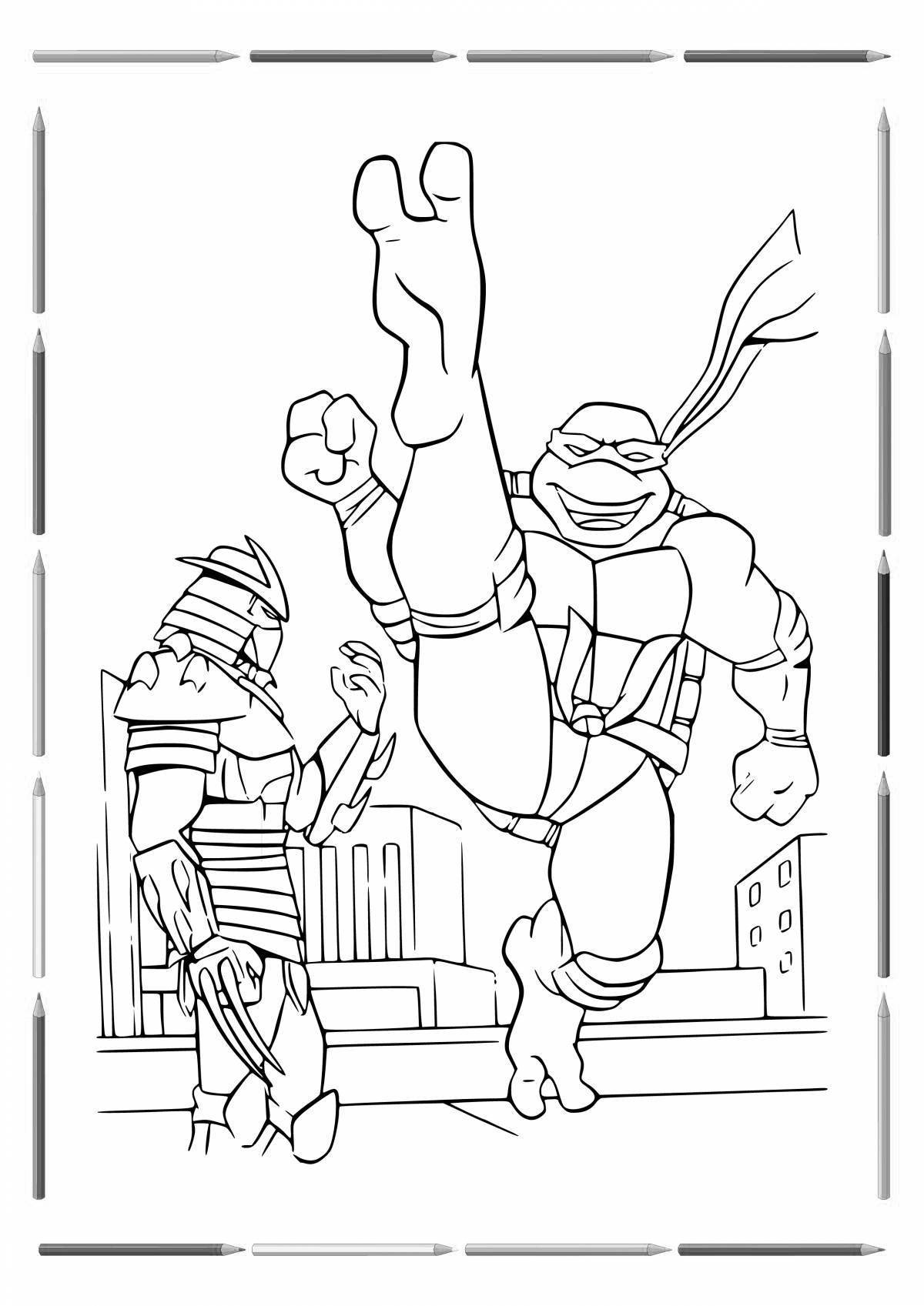 Coloring Pages Ninja turtle game (39 pcs) - download or print for free ...