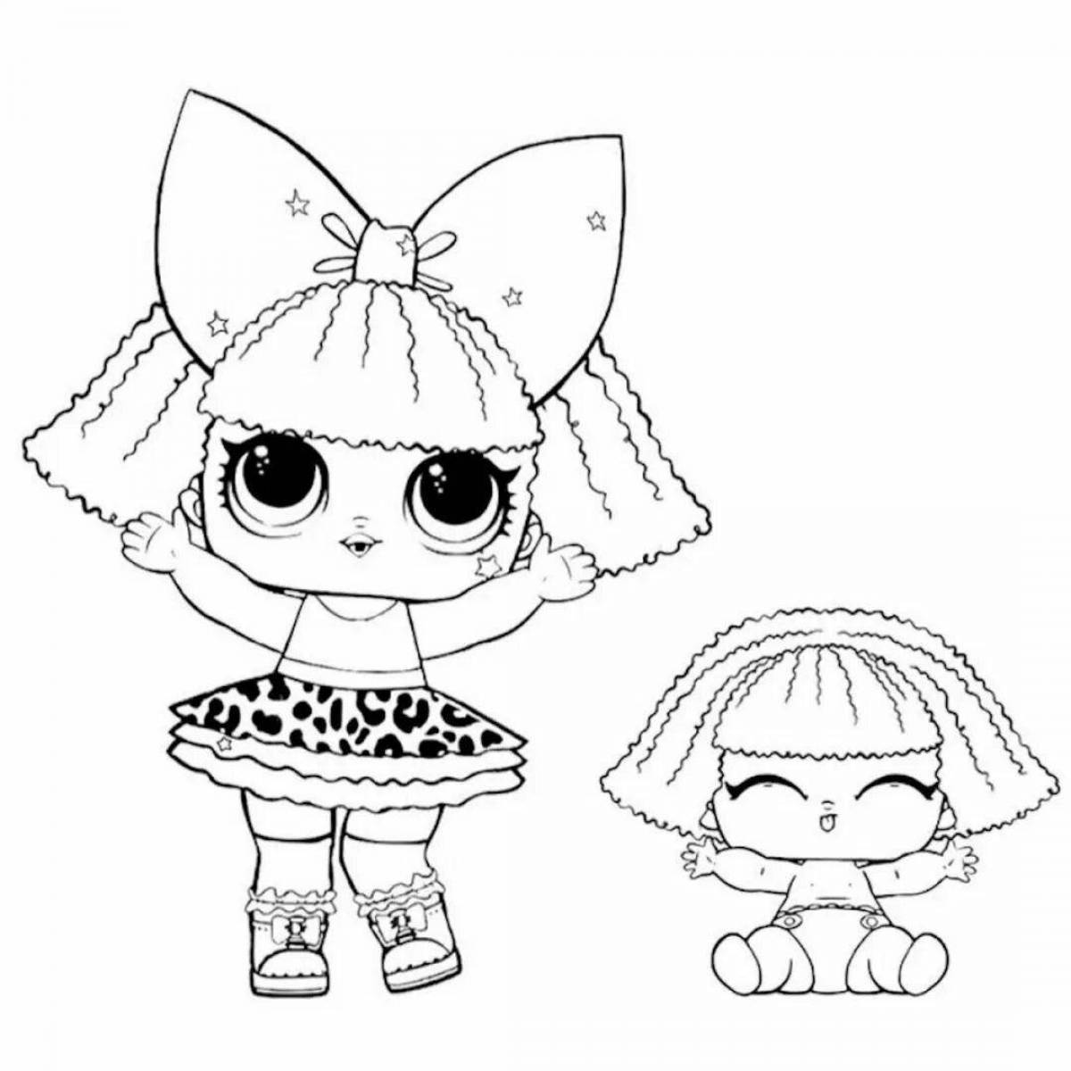 Coloring Pages Doll lol diva (28 pcs) - download or print for free #30318