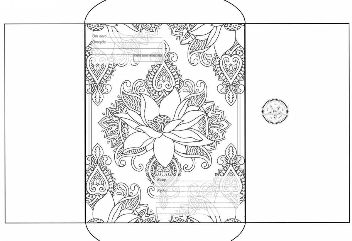 Coloring Pages Cool templates for envelopes (28 pcs) - download or ...