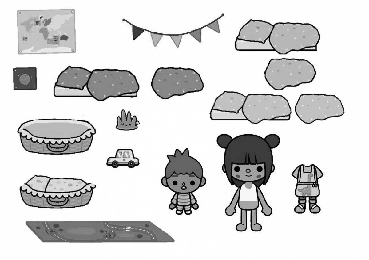 Coloring Pages Toka boka kindergarten (29 pcs) - download or print for ...
