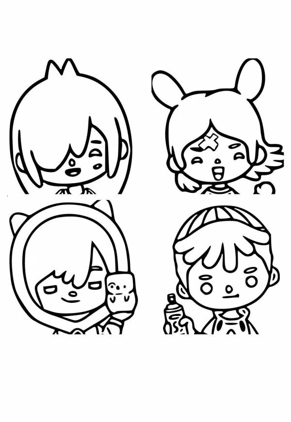 Coloring Pages Toka boka kindergarten (29 pcs) - download or print for ...
