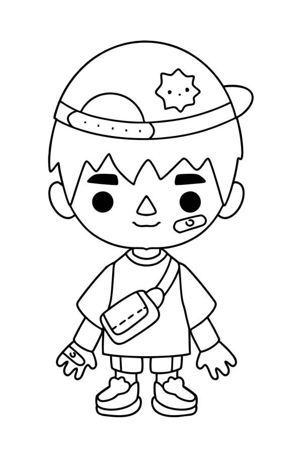 Coloring Pages Toka boca characters boy (29 pcs) - download or print ...