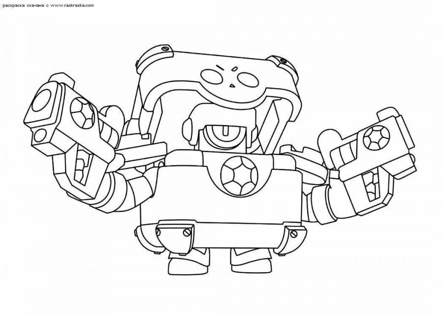 Раскраски Мега ящик из бравл старс (25 шт.) - скачать или распечатать ...