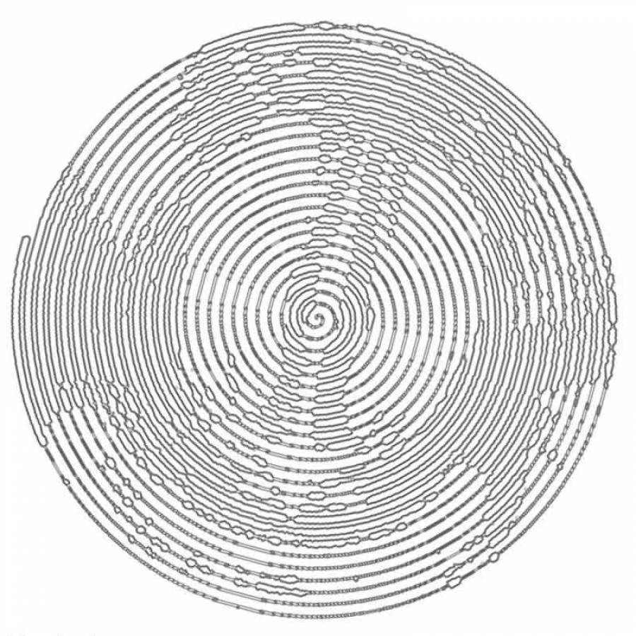 Coloring Pages Spiral drawing from photo coloring book (35 pcs ...