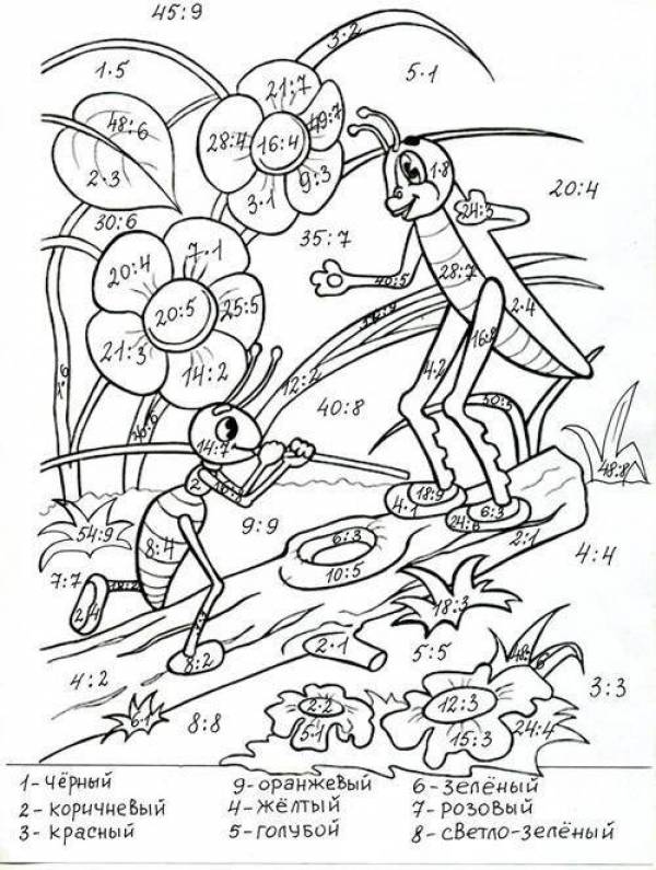 Coloring Pages Multiplication table grade 3 (31 pcs) - download or ...