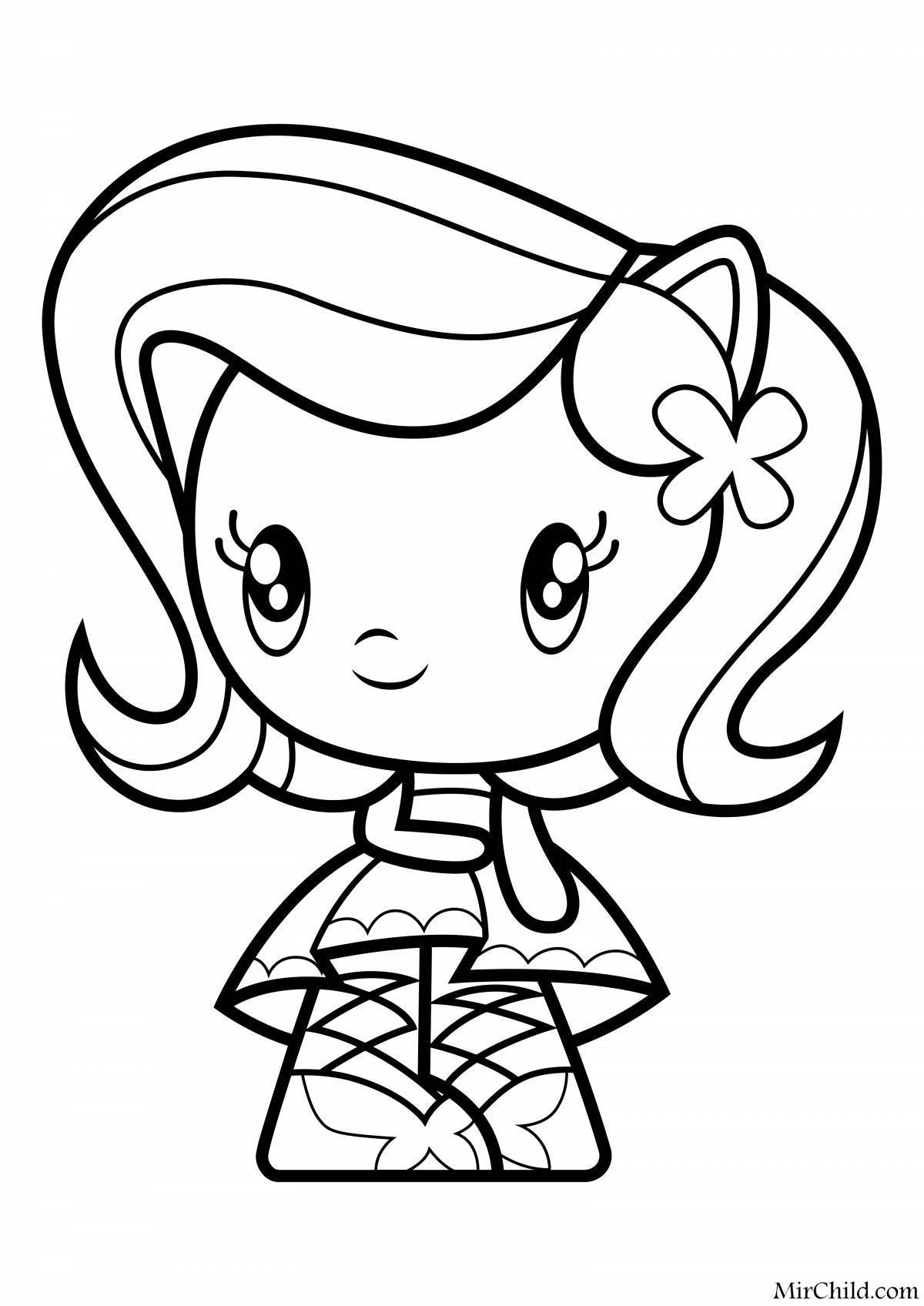 Coloring Pages For girls small (38 pcs) - download or print for free #3310