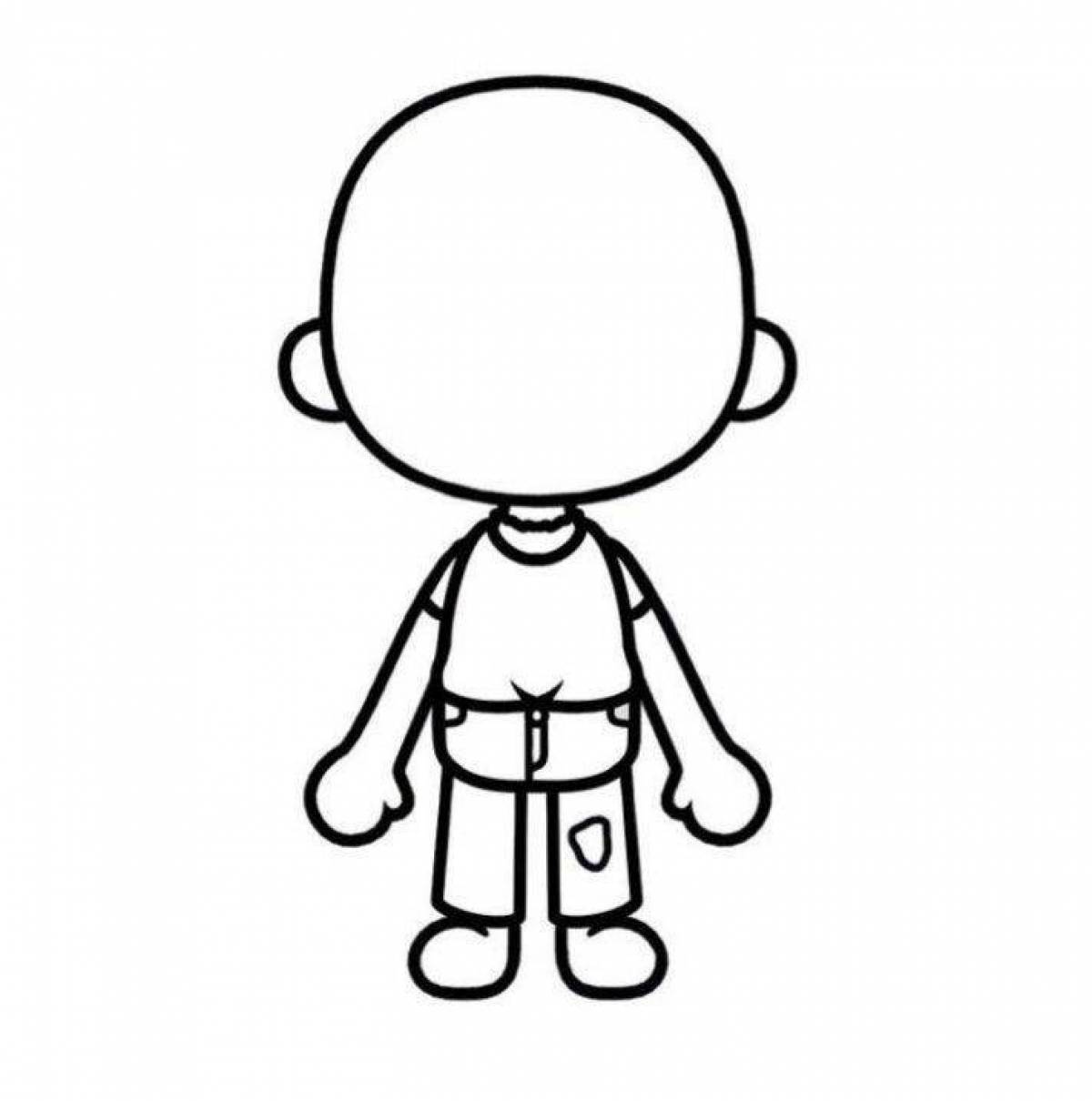 Coloring Pages Toka boka characters with clothes (35 pcs) - download or ...