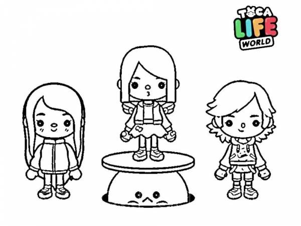 Coloring Pages Toka boka characters with clothes (35 pcs) - download or ...