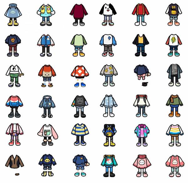 Coloring Pages Toka boka characters with clothes (35 pcs) - download or ...