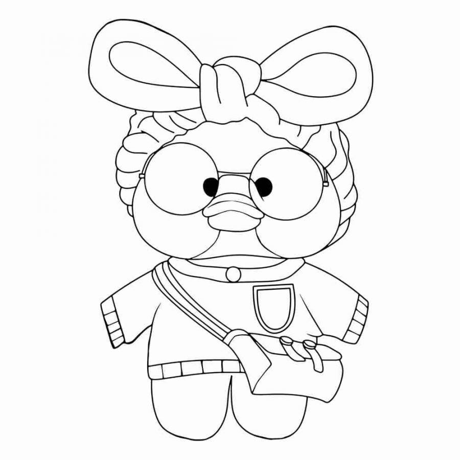Coloring Pages For girls duck lalafanfan (37 pcs) - download or print ...