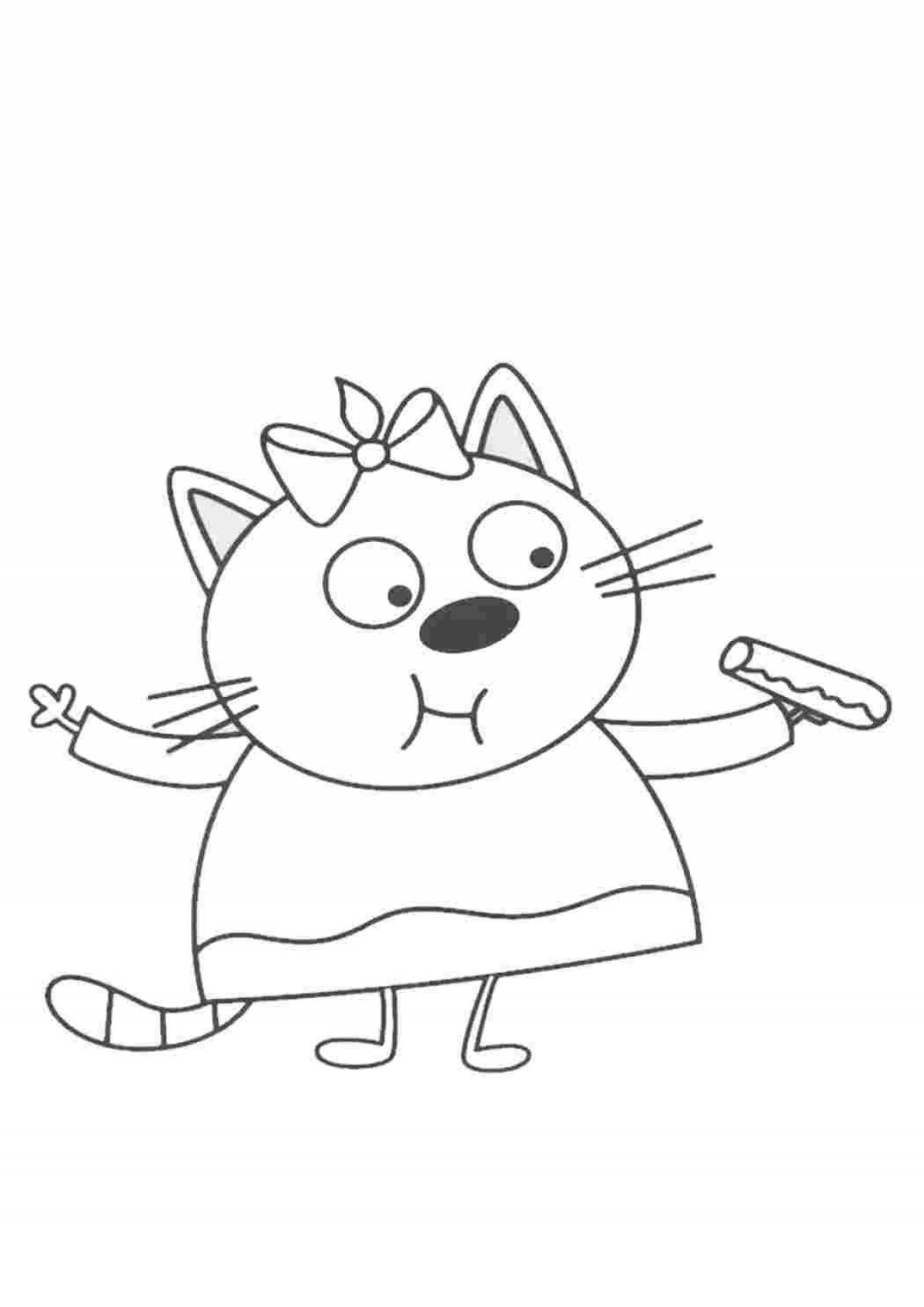 Coloring Pages Bubu cat (37 pcs) - download or print for free #3721