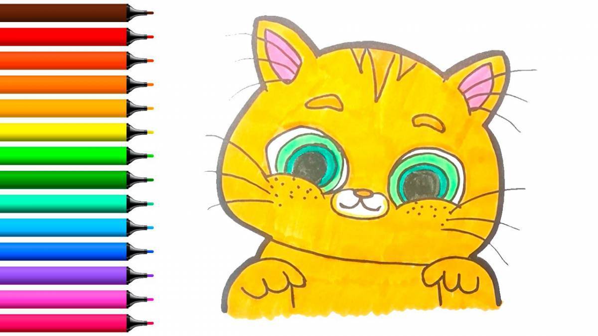 Coloring Pages Bubu cat (37 pcs) - download or print for free #3721