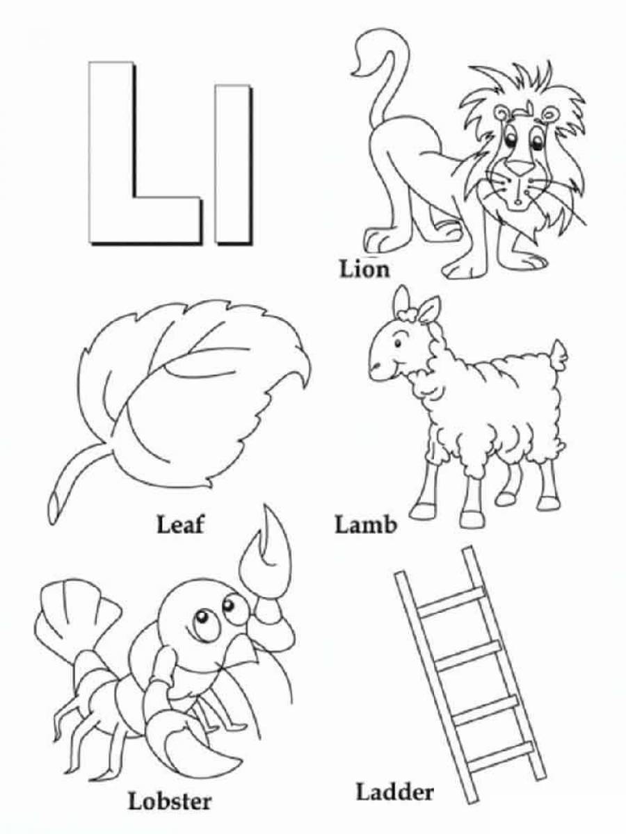 Coloring Pages English alphabet in pictures (37 pcs) - download or ...