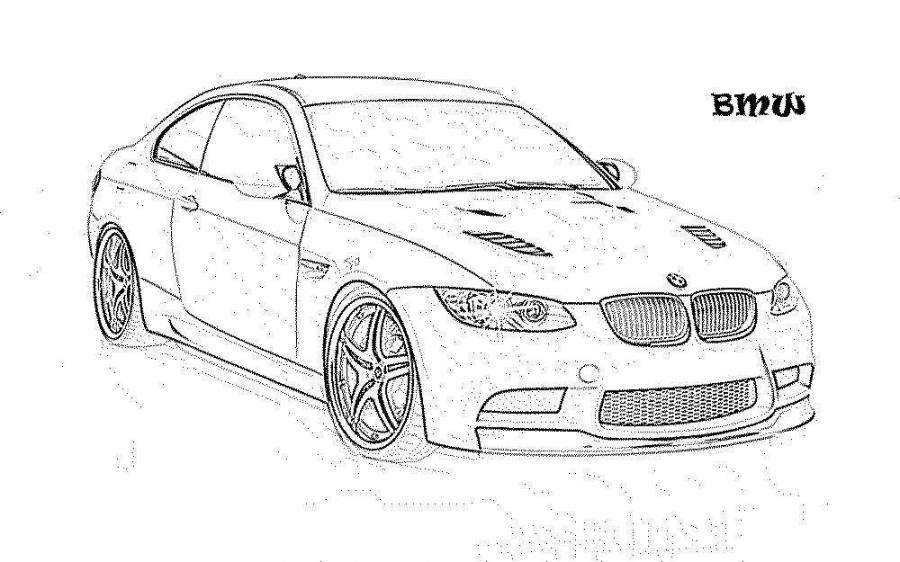 Coloring Pages Bmw m4 (38 pcs) - download or print for free #3796