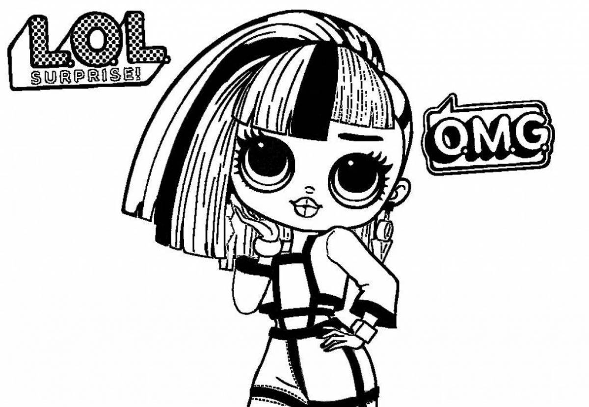 Раскраски Кукла лол омг (19 шт.) - скачать или распечатать бесплатно #3976