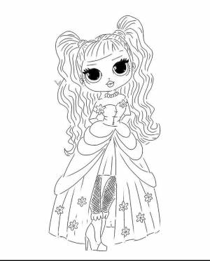 Раскраски Кукла лол омг (19 шт.) - скачать или распечатать бесплатно #3976