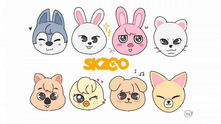 Coloring Pages Skzoo (28 pcs) - download or print for free #3925