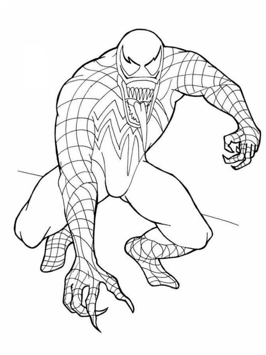 Coloring Pages Spider man and venom (24 pcs) - download or print for ...