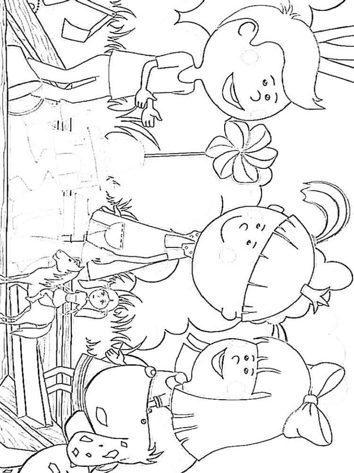 Coloring Pages From cartoons, Zhila was a princess (12 pcs) - download or print for free #859