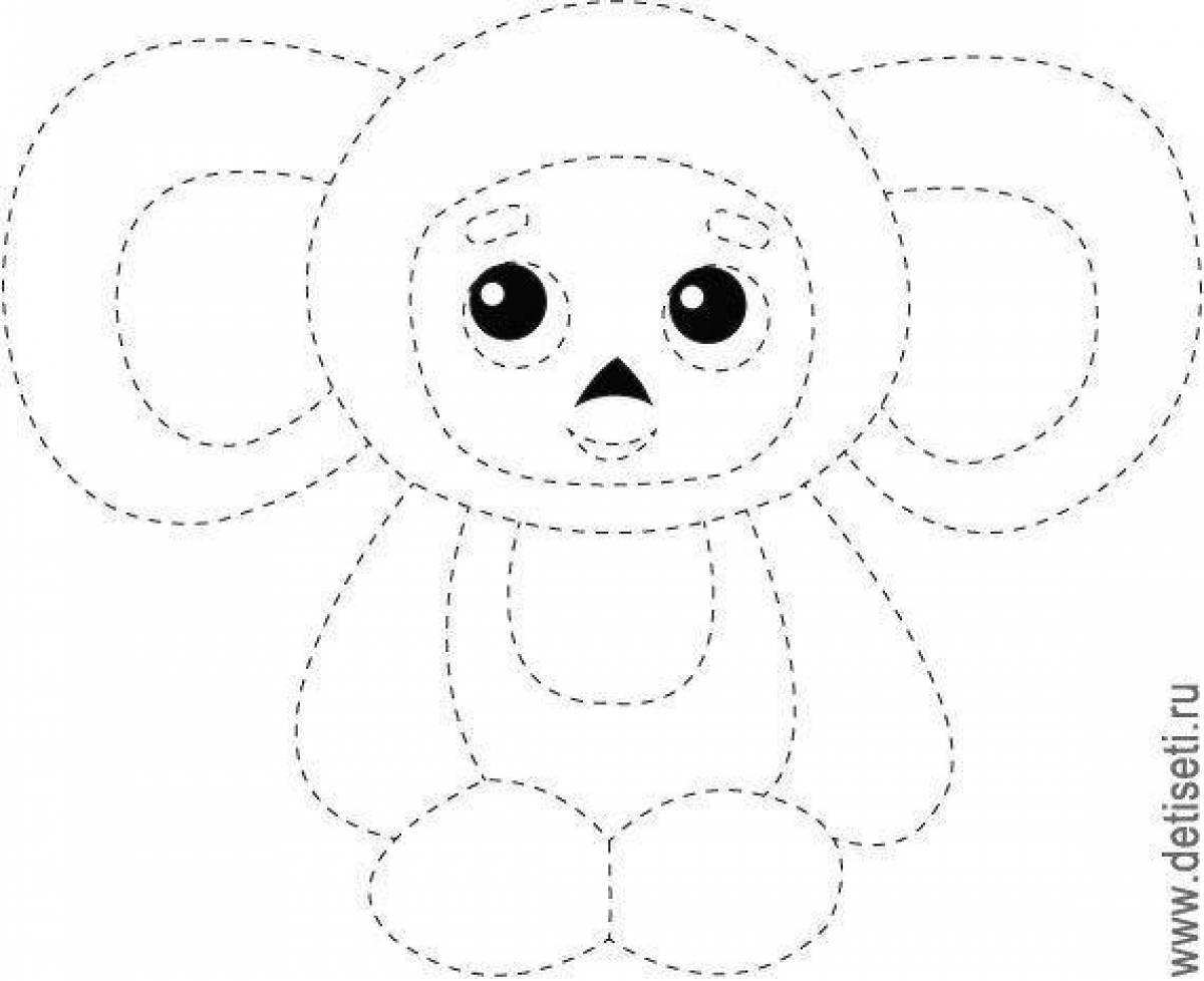 Coloring Pages Cheburashka picture for kids (24 pcs) - download or ...