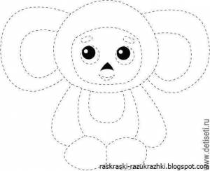 Coloring Pages Cheburashka picture for kids (24 pcs) - download or ...