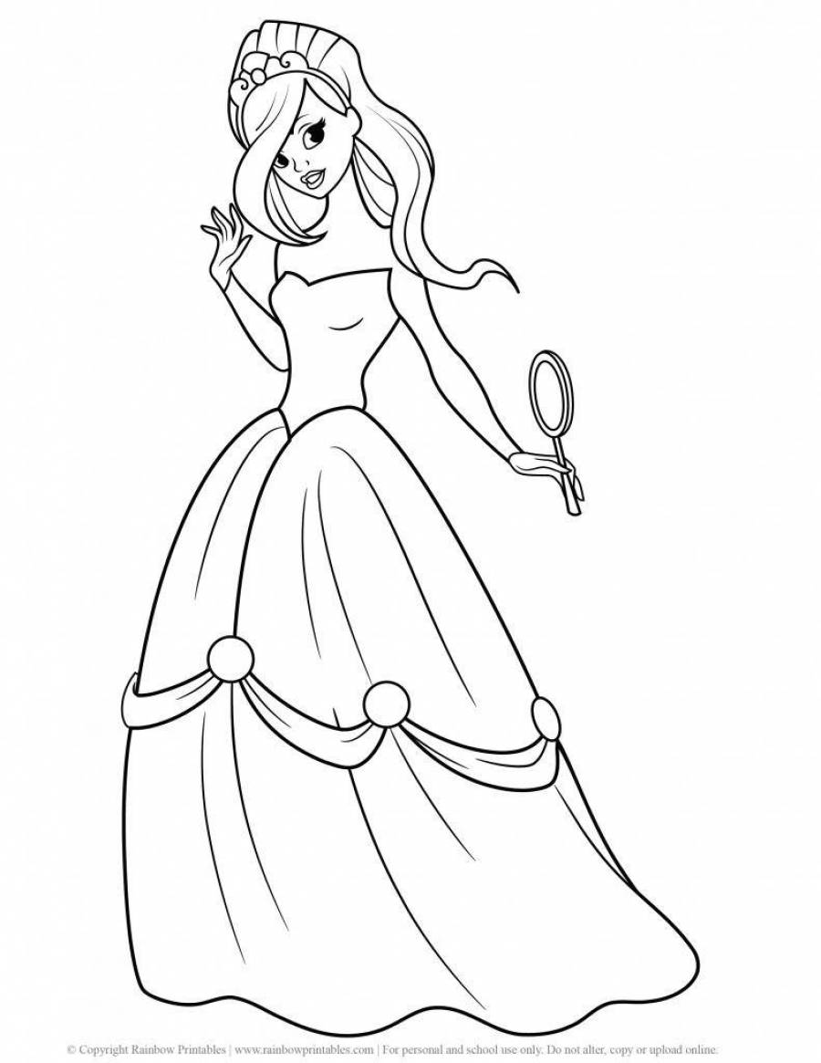 Раскраски Принцессы картинки (27 шт.) - скачать или распечатать ...