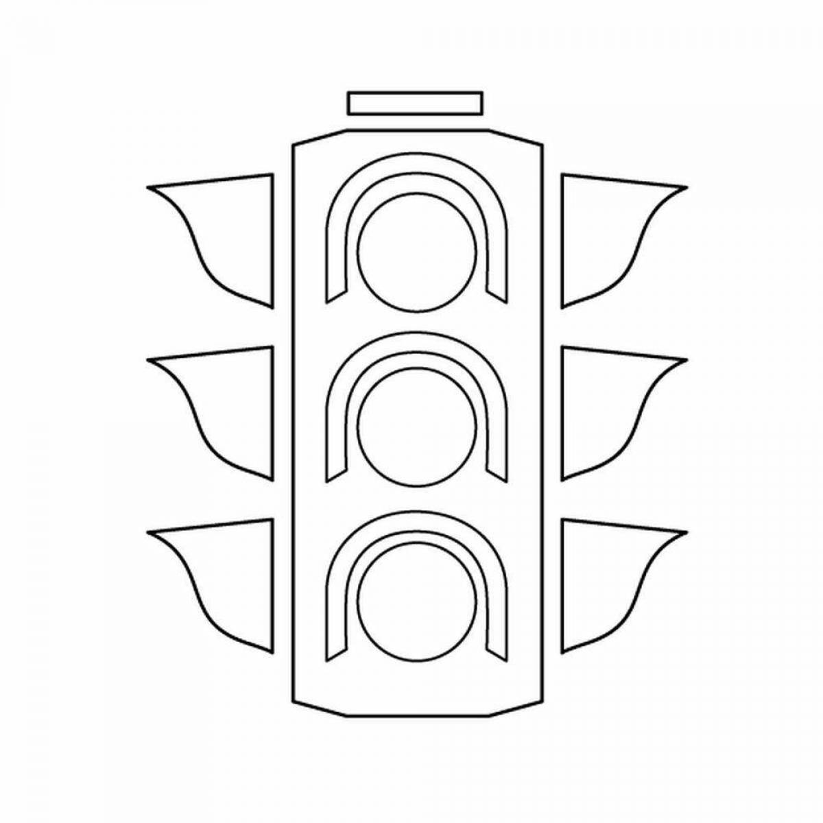 Coloring Pages Traffic light picture (21 pcs) - download or print for ...