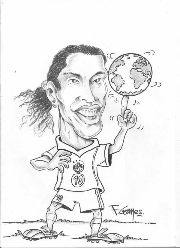 Coloring Pages Ronaldinho (28 pcs) - download or print for free #5164