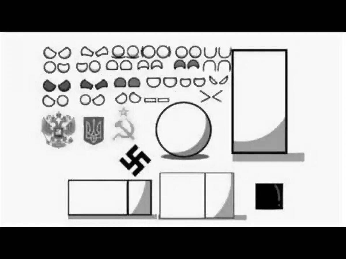 Coloring Pages Countryballs (38 pcs) - download or print for free #5481