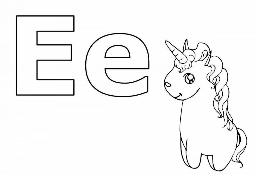 Coloring Pages Letter e for kids (39 pcs) - download or print for free ...